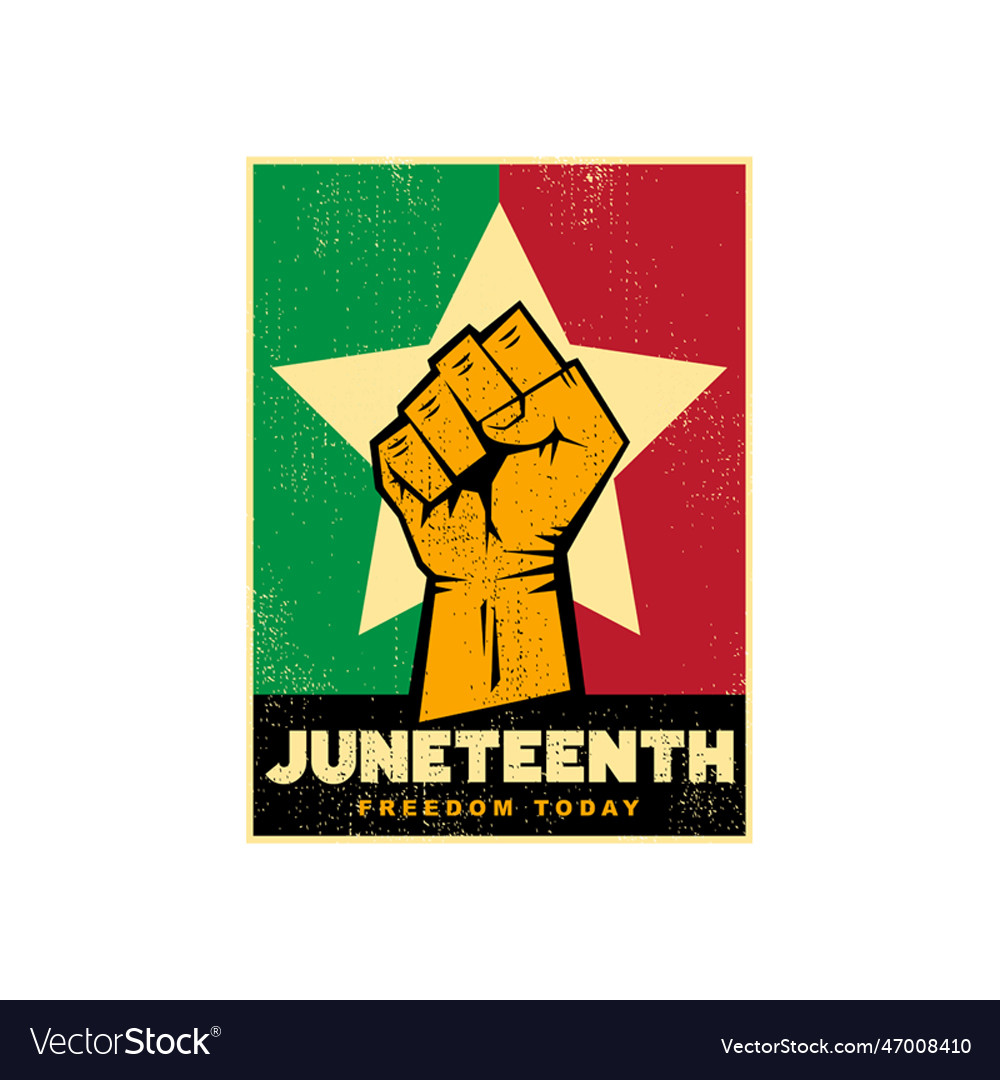 Juneteenth 24 Royalty Free Vector Image - VectorStock