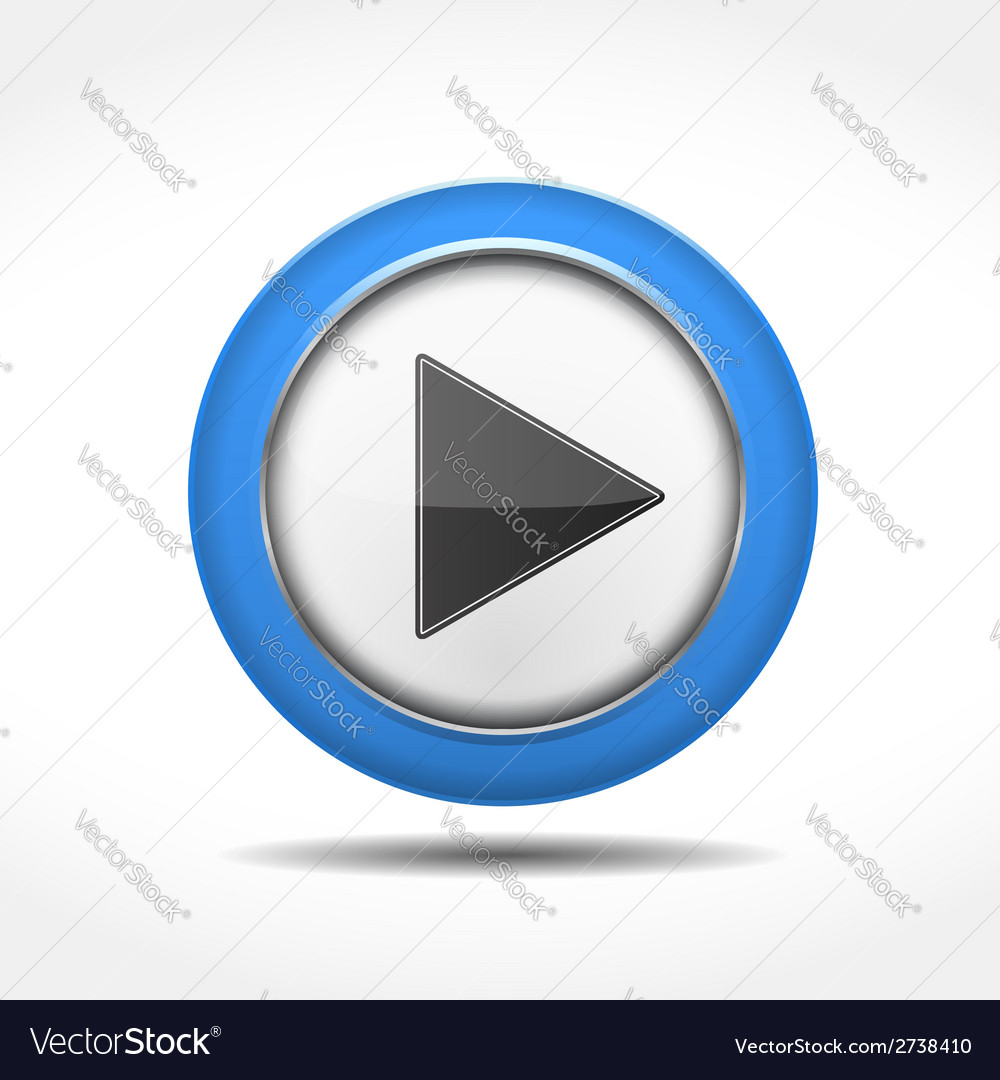Play button Royalty Free Vector Image - VectorStock