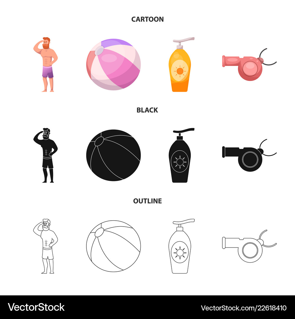 Pool and swimming sign Royalty Free Vector Image