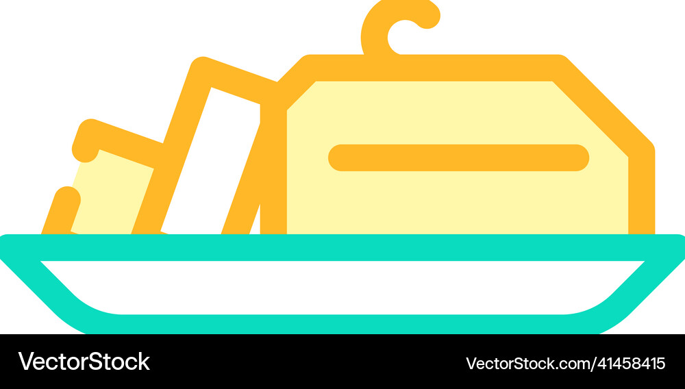 Butter add color icon Royalty Free Vector Image