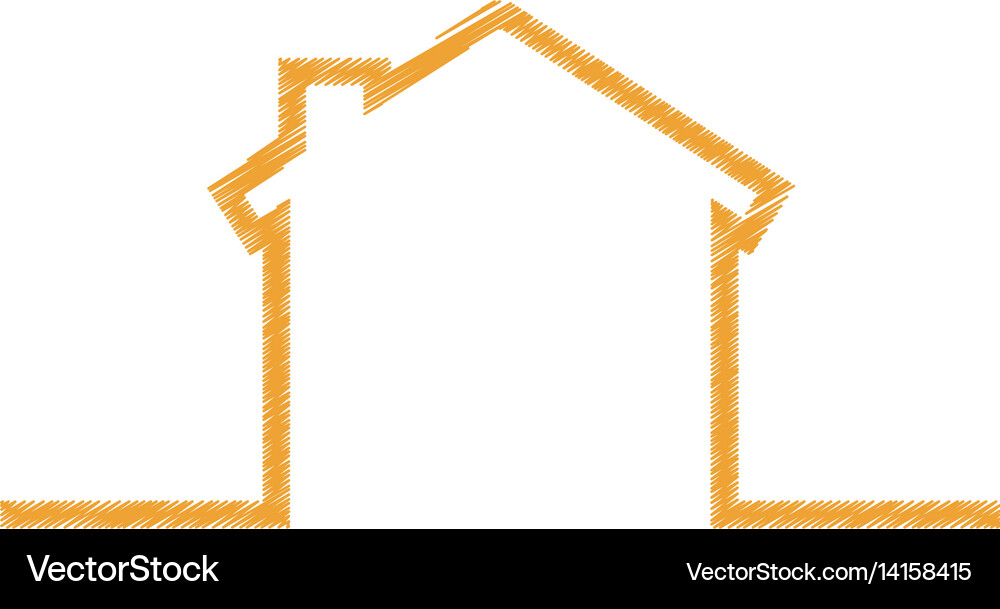 House exterior isolated icon Royalty Free Vector Image