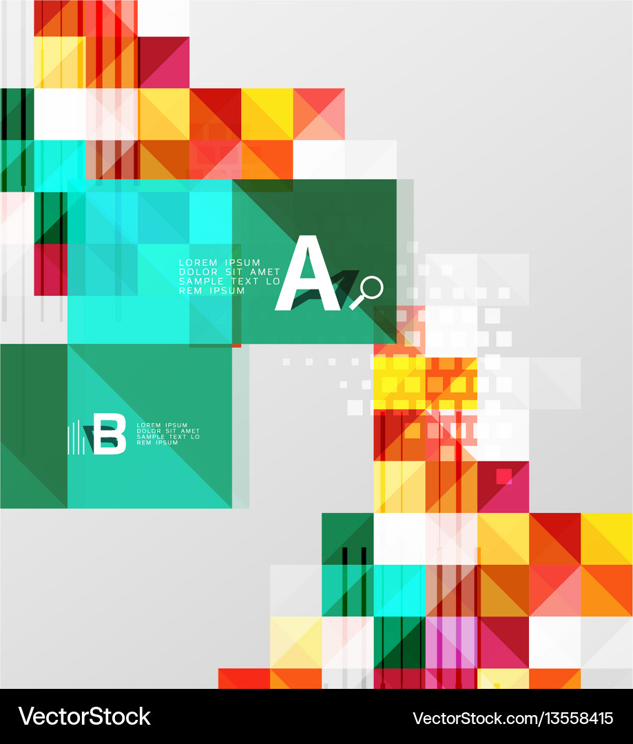 Modern geometrical square banner minimalistic Vector Image