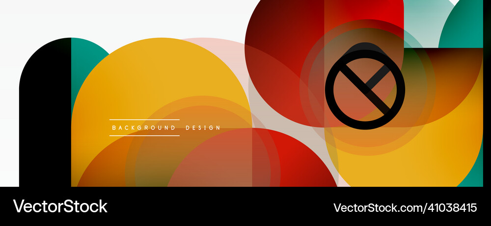 Round triangle shapes lines and circles geometric Vector Image
