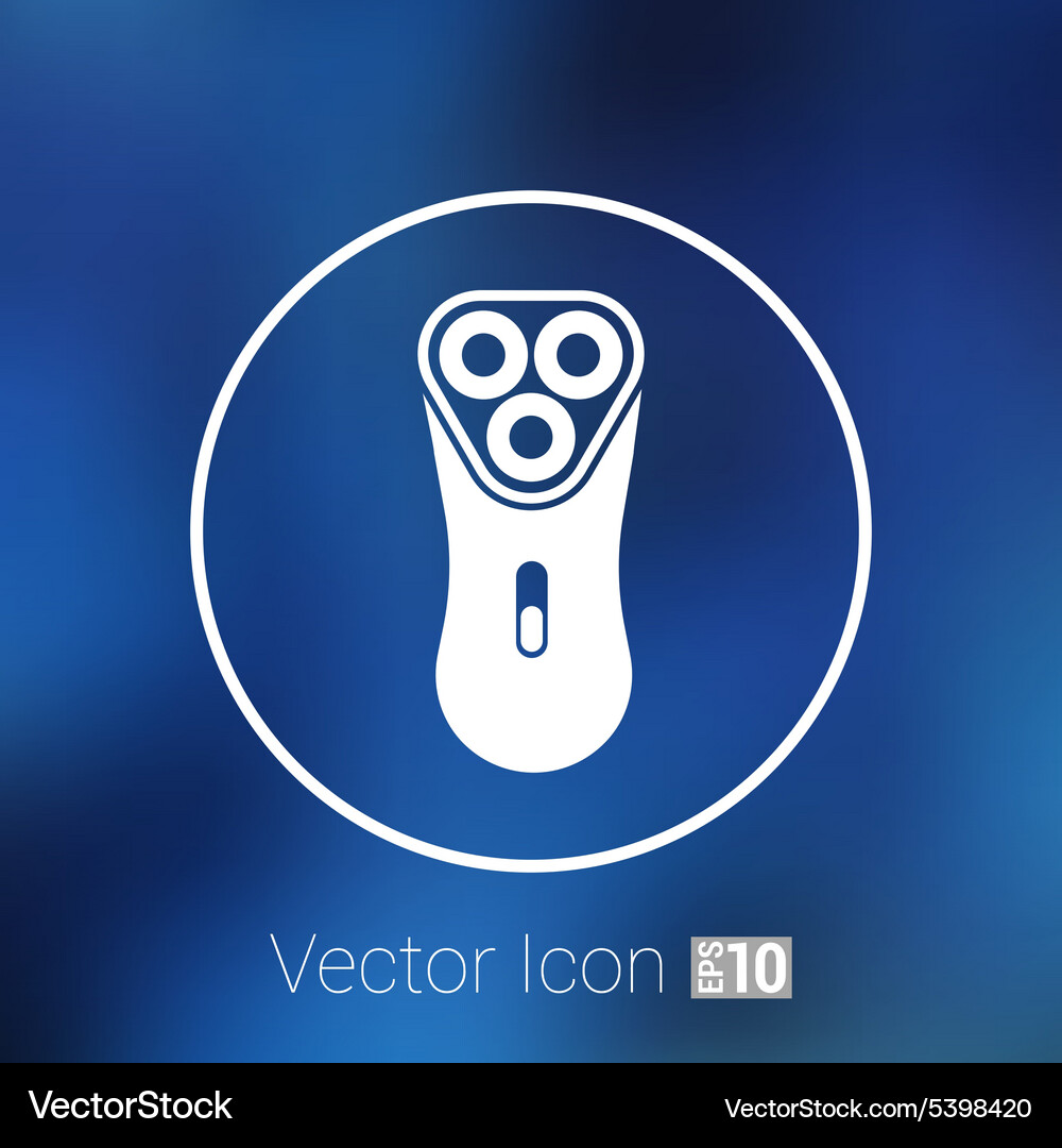 Electric shaver razor icon symbol Royalty Free Vector Image