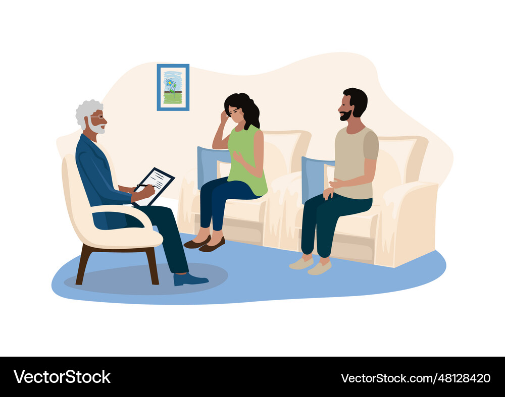 Family psychologist Royalty Free Vector Image - VectorStock