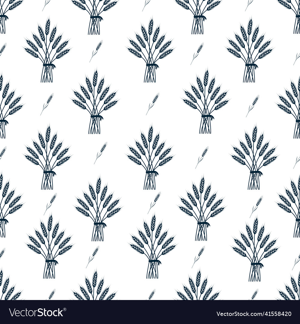 Haystack seamless pattern 2 Royalty Free Vector Image