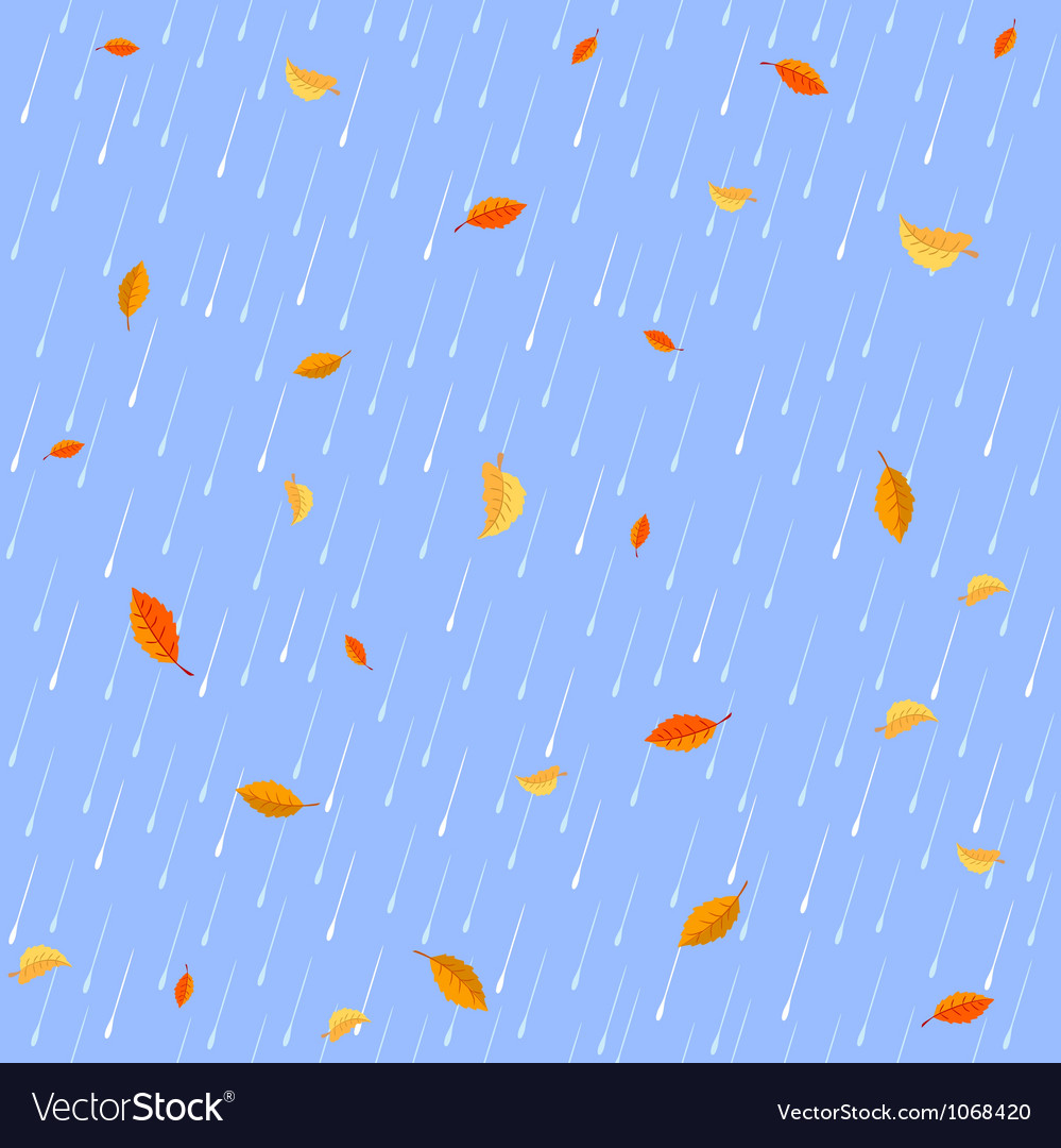 Rain background Royalty Free Vector Image - VectorStock