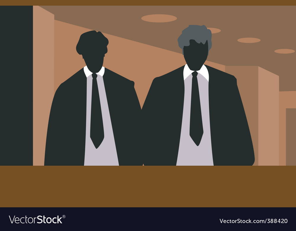 Two men Royalty Free Vector Image - VectorStock