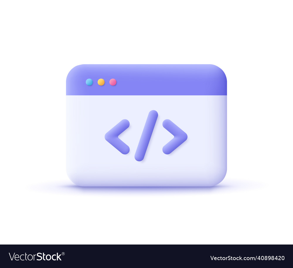 Web development concept website coding page Vector Image