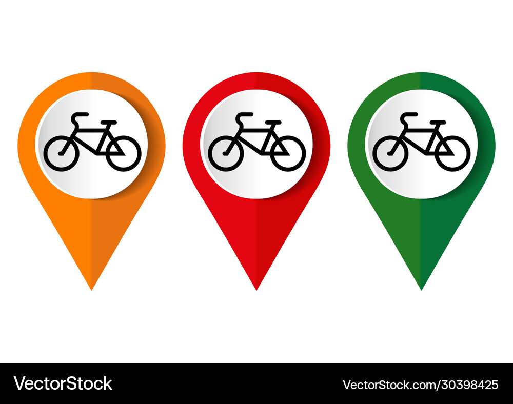 Bike icon on a white background Royalty Free Vector Image