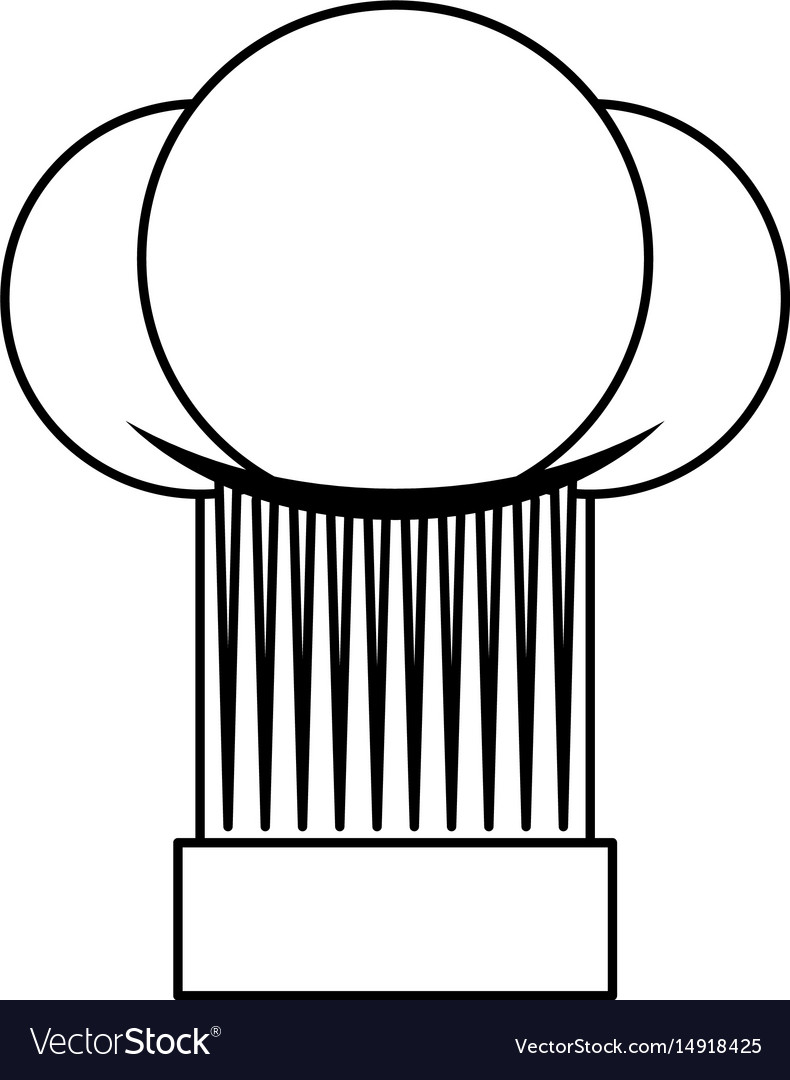Chef hat toque Royalty Free Vector Image - VectorStock