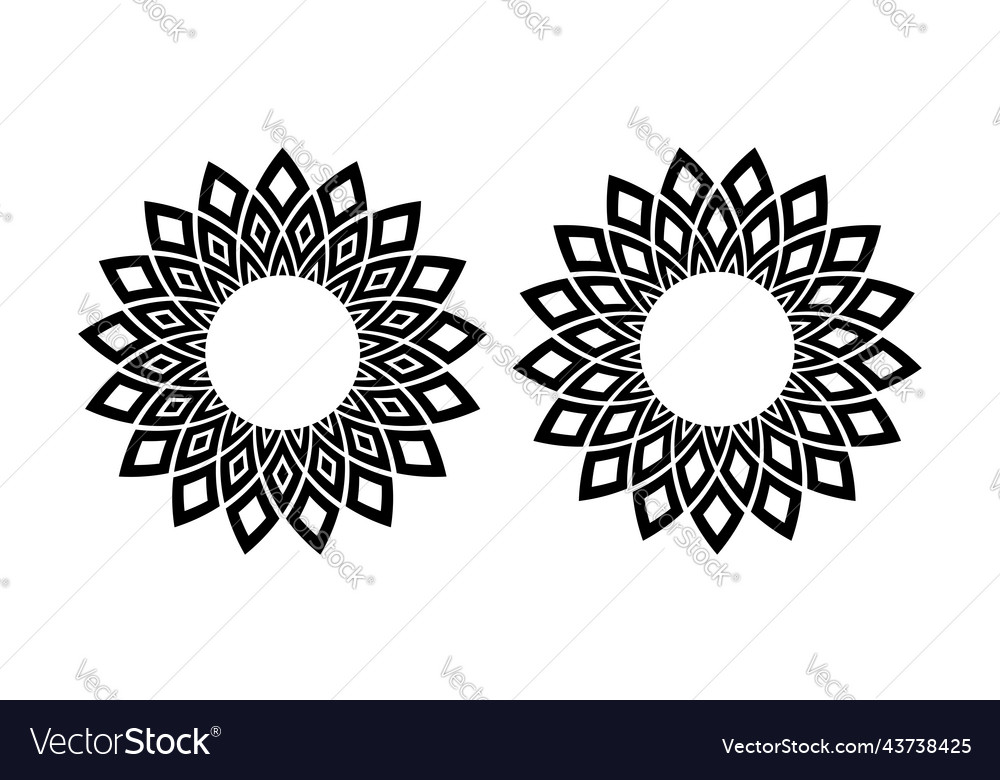 Circle design elements Royalty Free Vector Image