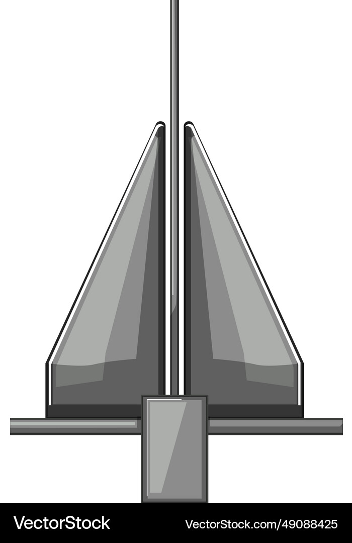 Nautical boat anchor cartoon Royalty Free Vector Image