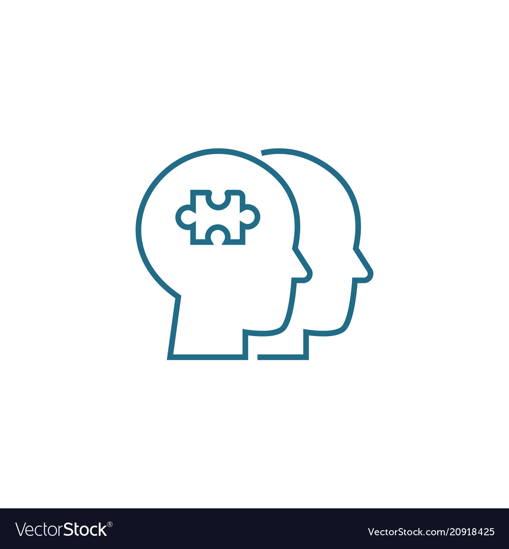 Task formulation linear icon concept Royalty Free Vector