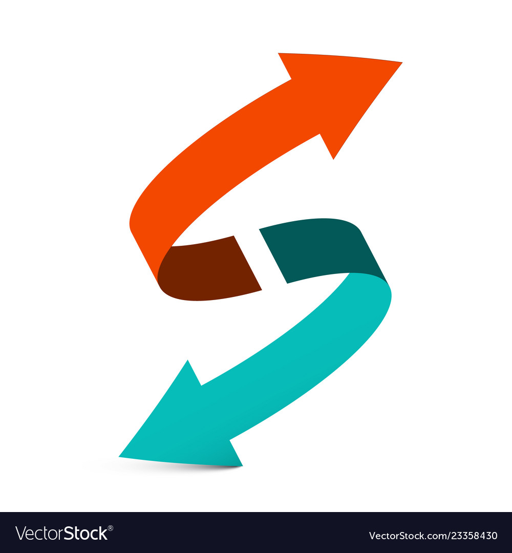 Arrows - double arrow symbol Royalty Free Vector Image