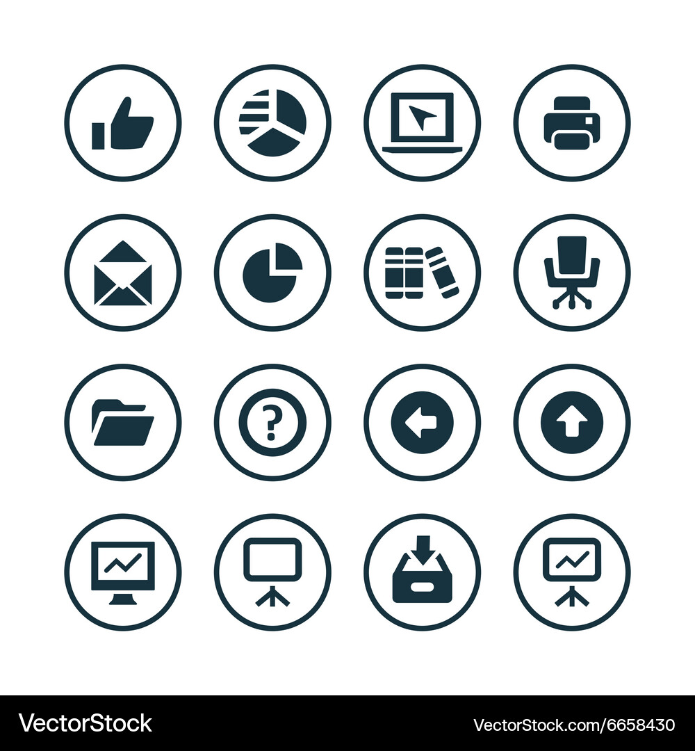 Business icons universal set Royalty Free Vector Image