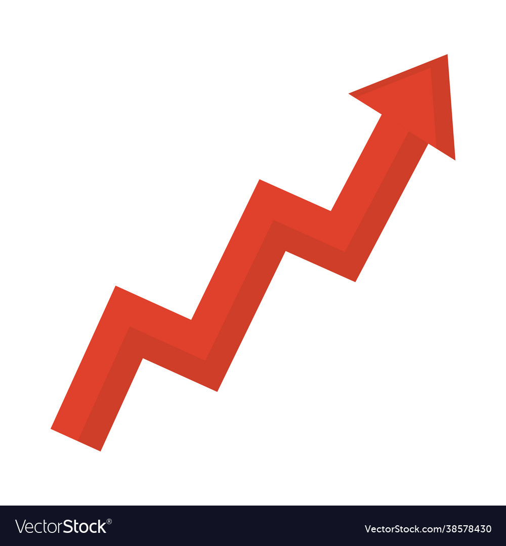Financial Ascending Arrow Royalty Free Vector Image