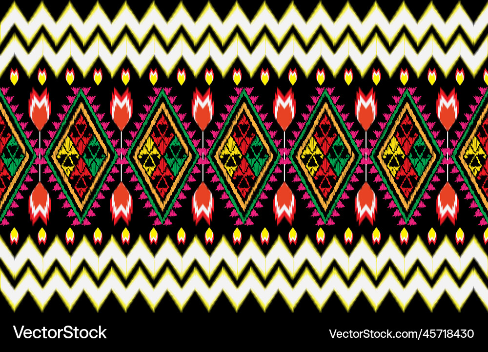 Gypsy pattern tribal ethnic motifs geometric Vector Image