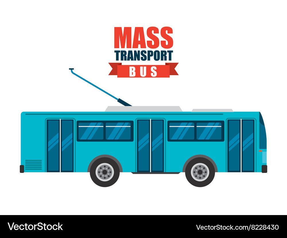 Mass transport design Royalty Free Vector Image