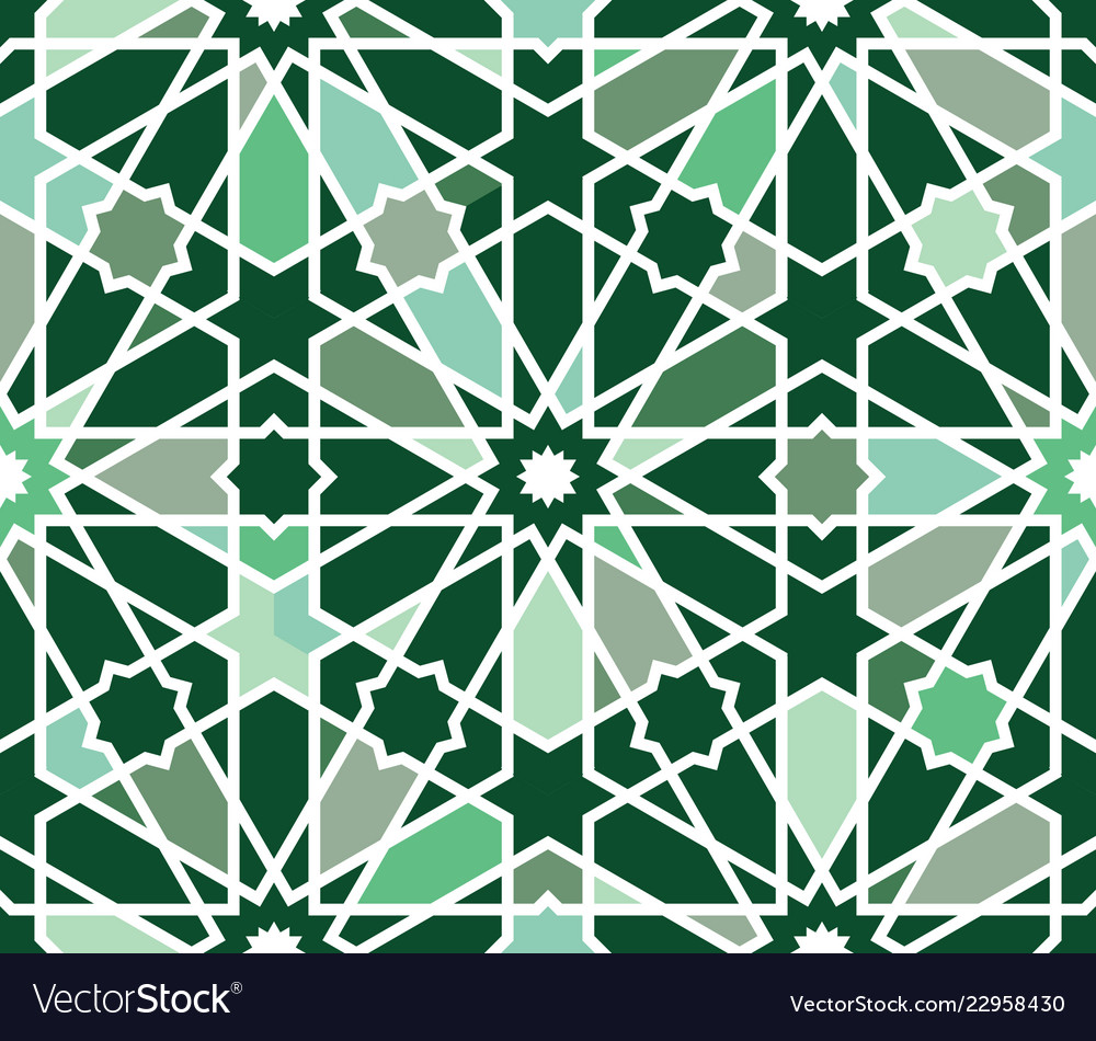Moroccan islamic style geometric tile pattern Vector Image Moroccan islamic style geometric tile pattern Vector Image