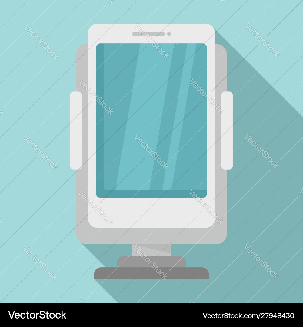 Phone holder accessories icon flat style Vector Image