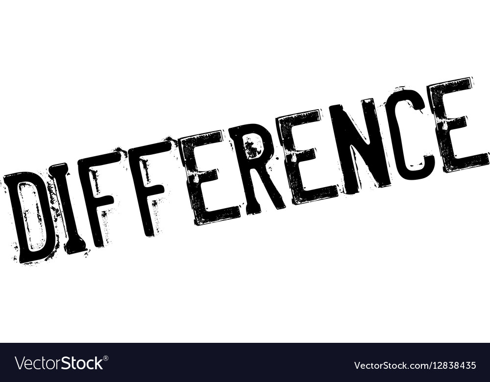 Difference rubber stamp Royalty Free Vector Image