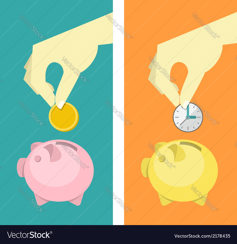 Saving Concepts Royalty Free Vector Image - VectorStock