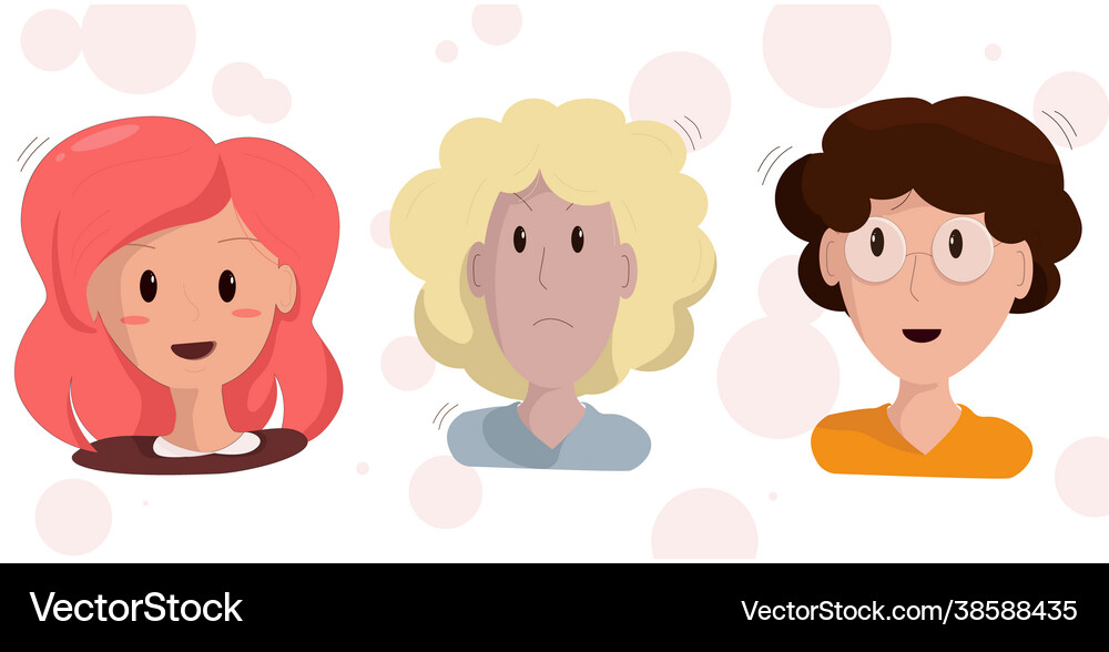 Three characters women different ages and ap Vector Image
