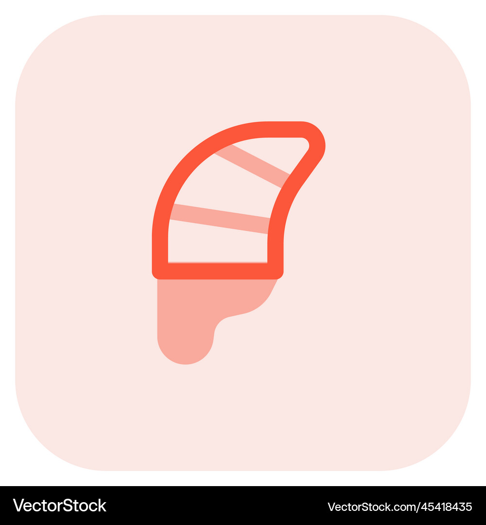 Yummy buttery cornetti with dripping chocolate Vector Image