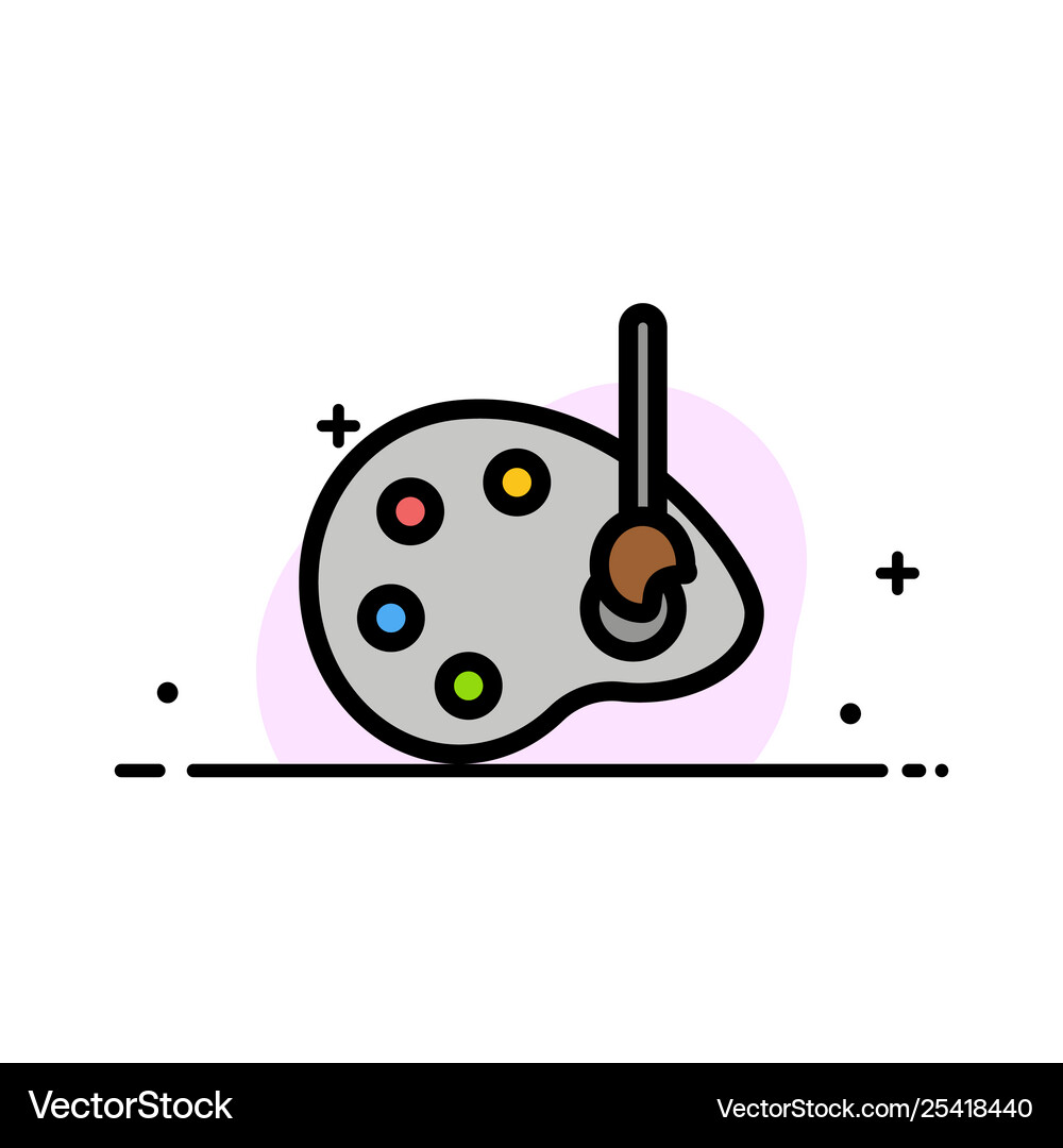 Art draw drawing edit business flat line filled Vector Image