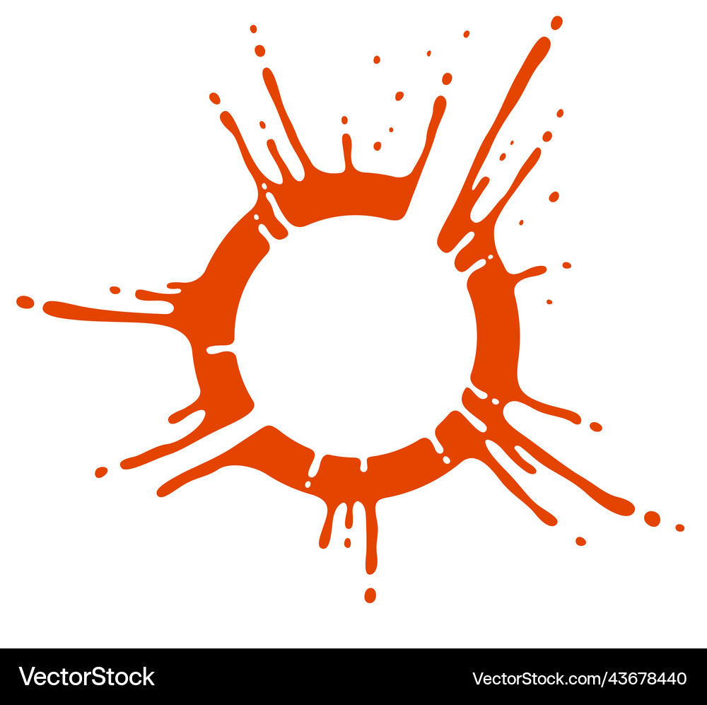 Circle design with liquid melting style shapes Vector Image
