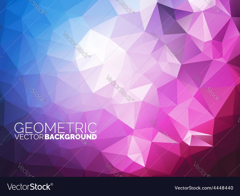 Geometric triangles background Royalty Free Vector Image