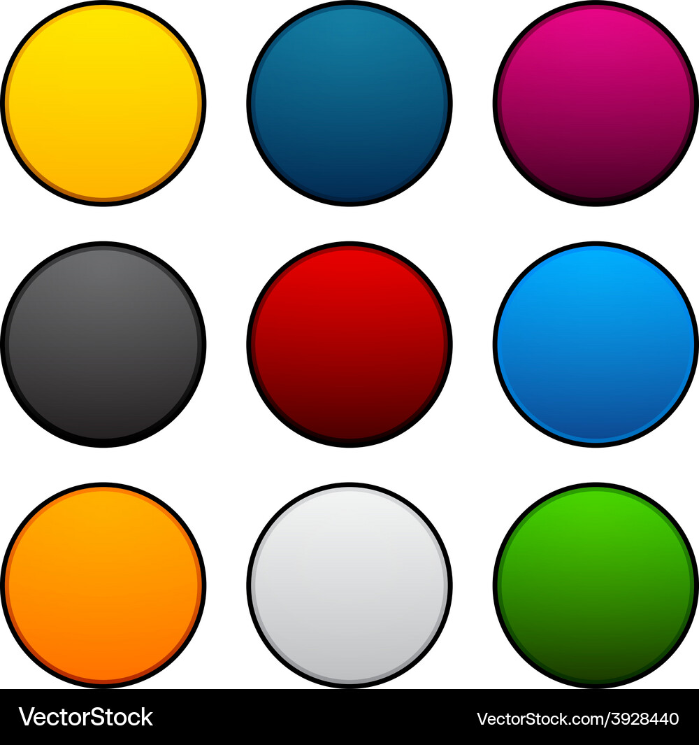 Round colorful icons Royalty Free Vector Image