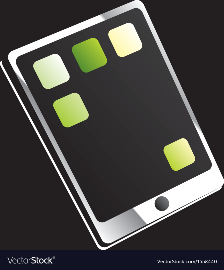 Tablet or touchscreen mobile phone Royalty Free Vector Image