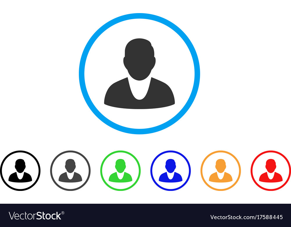 Client rounded icon Royalty Free Vector Image - VectorStock