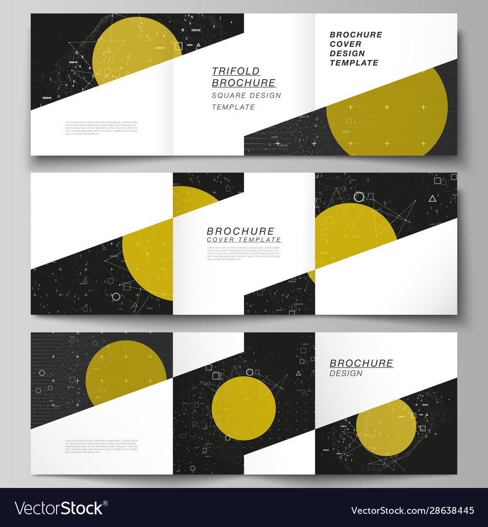 Editable layout square format covers Royalty Free Vector