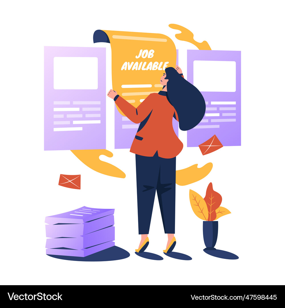 Job vacancy available for recruitment Royalty Free Vector