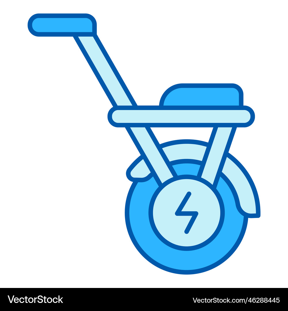 Monocycle with seat 3 Royalty Free Vector Image