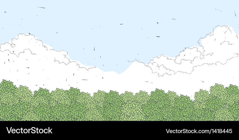 Sky clouds landscape Royalty Free Vector Image