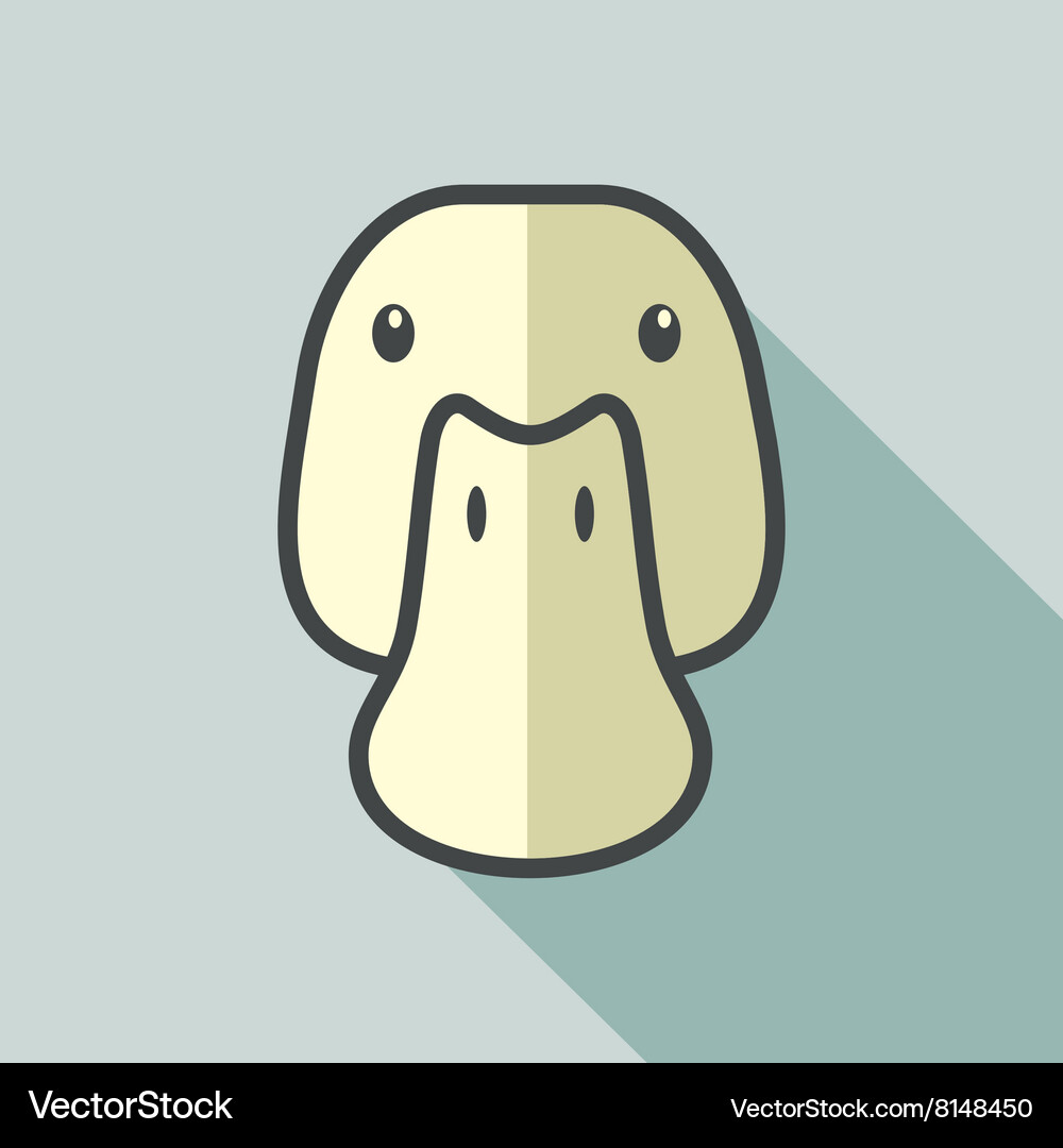 Duck icon farm animal Royalty Free Vector Image
