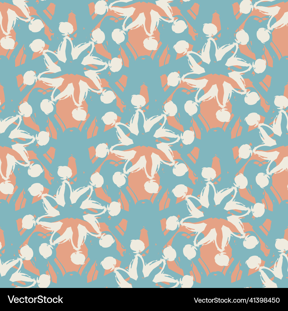 Gender neutral floral seamless background Vector Image