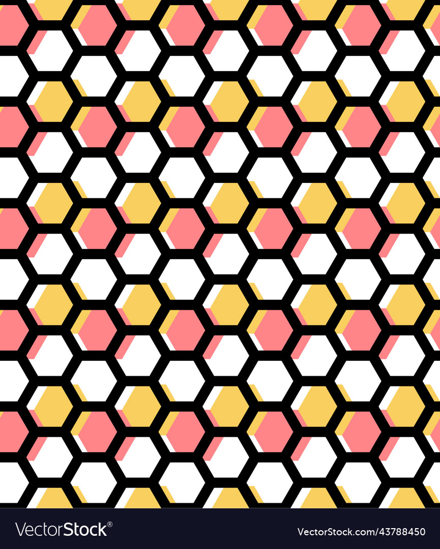 Hexagon pattern Royalty Free Vector Image - VectorStock