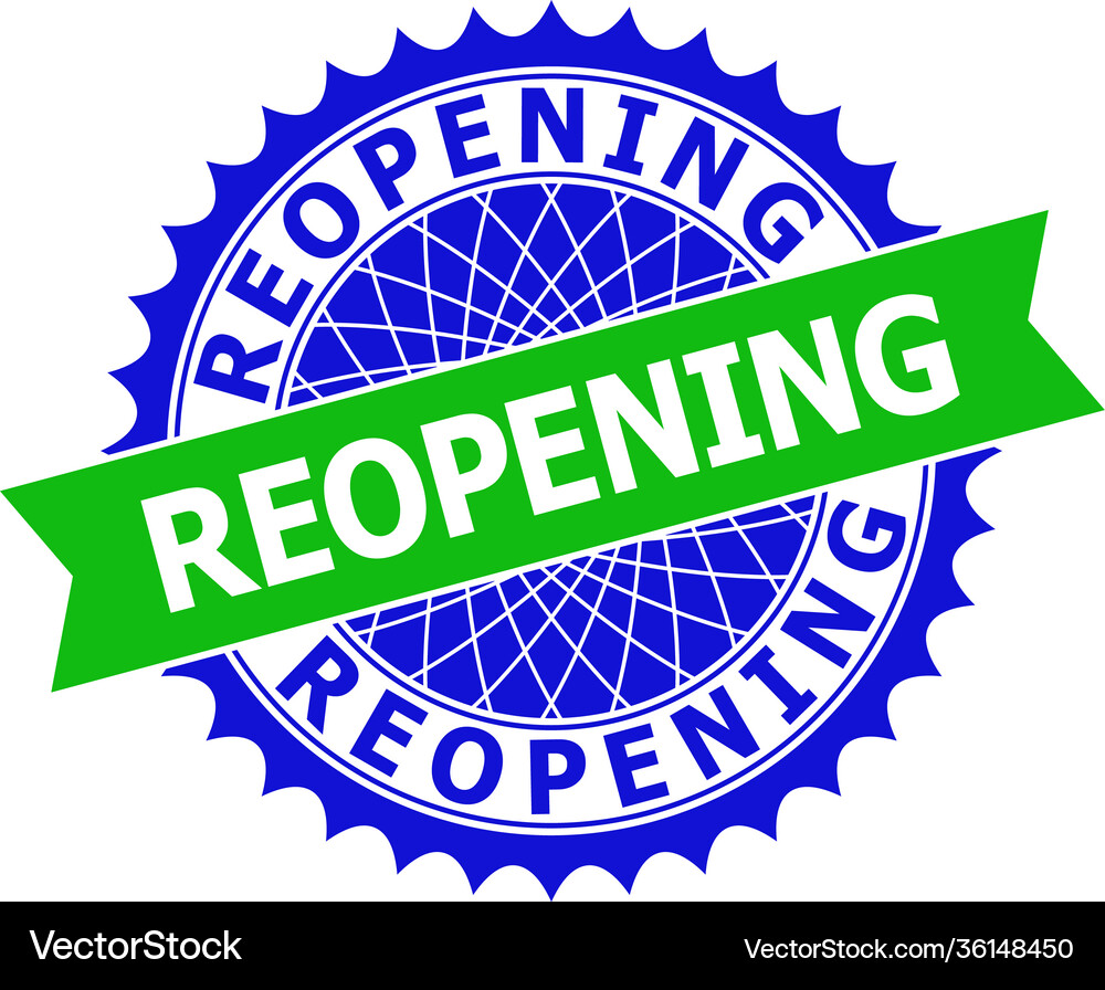 Reopening bicolor clean rosette template for stamp