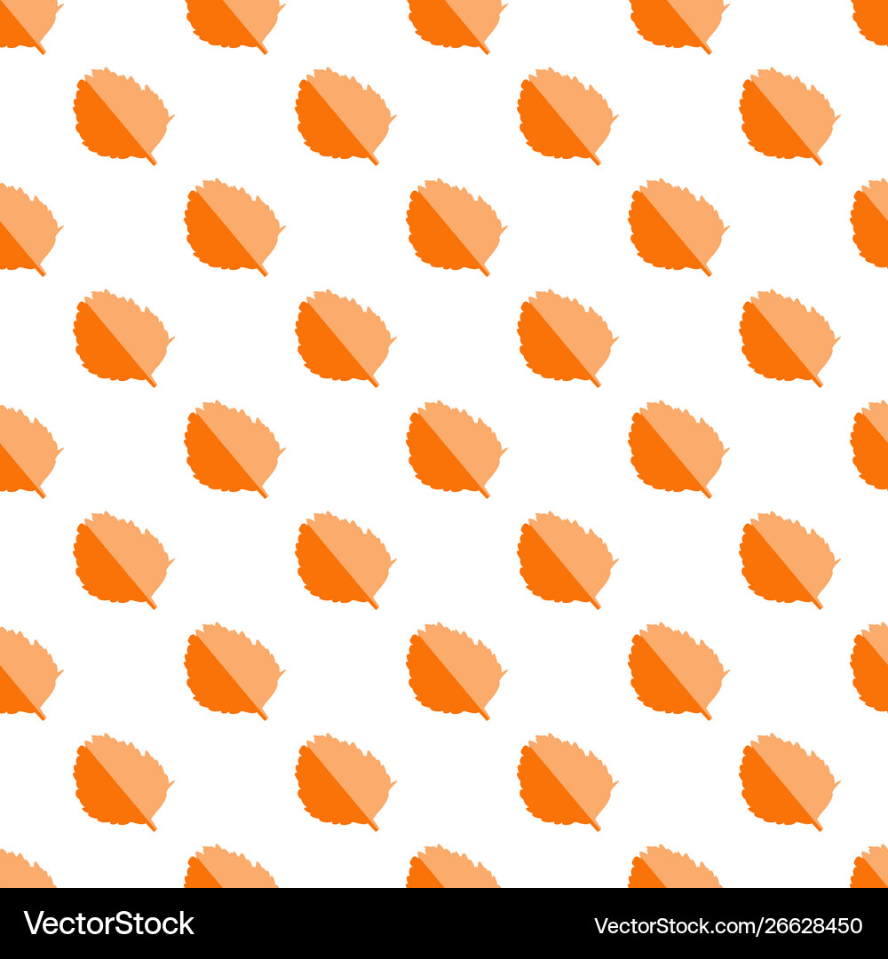 Seamless pattern with diucolor autumn leaves Vector Image