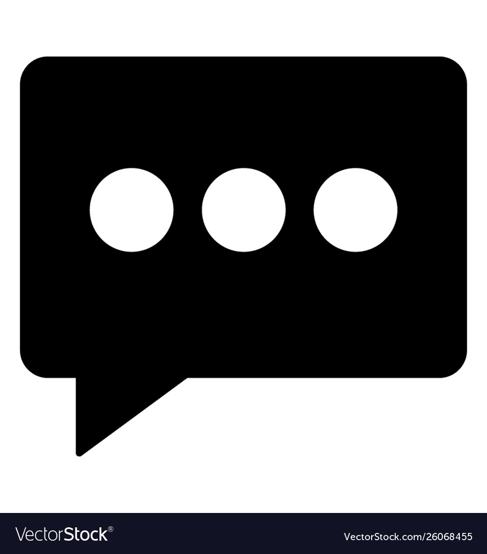 Communication chat bubble Royalty Free Vector Image