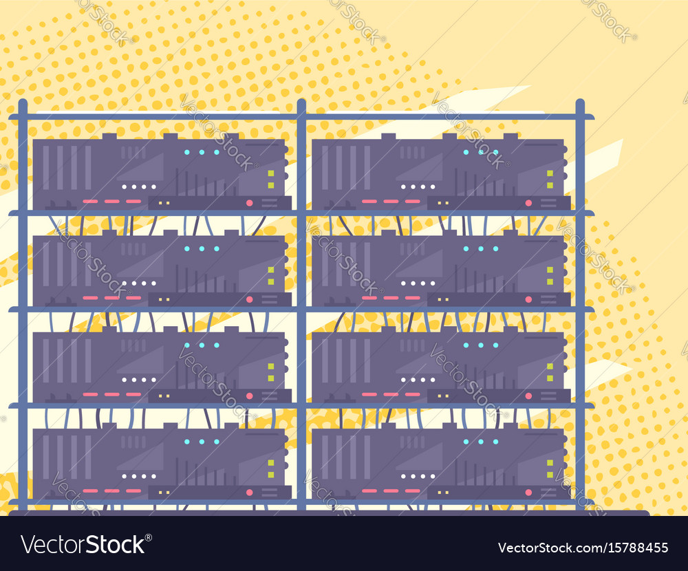 Data center Royalty Free Vector Image - VectorStock