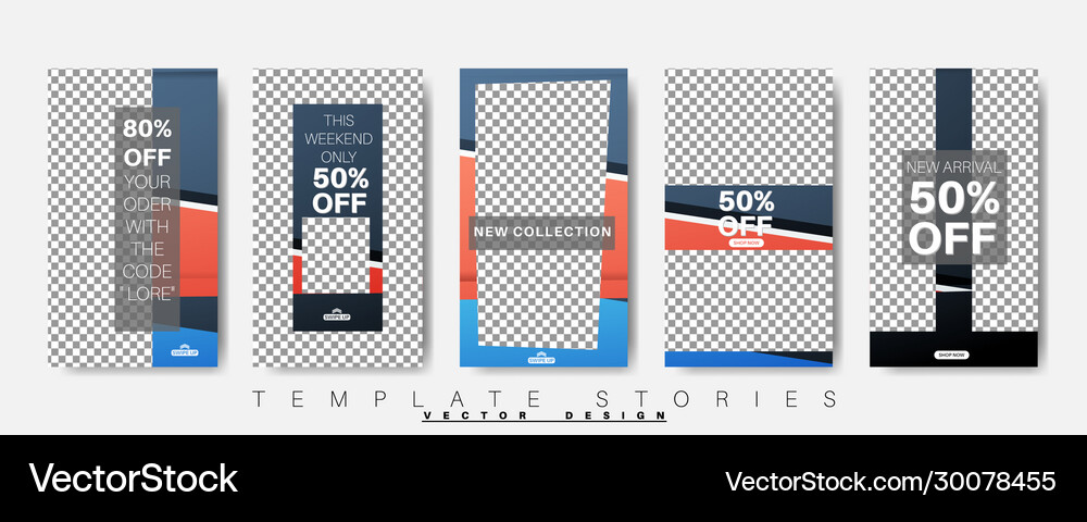 Editable story background template Royalty Free Vector Image