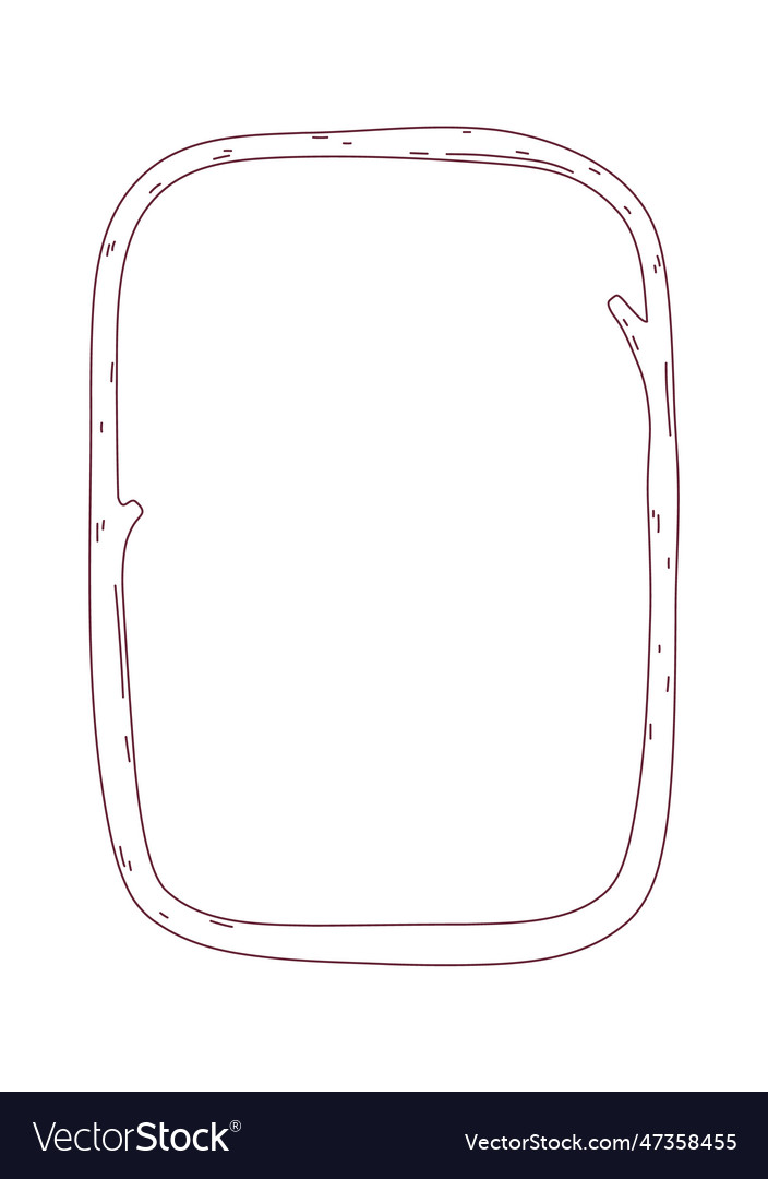 Rectangle branch frame Royalty Free Vector Image