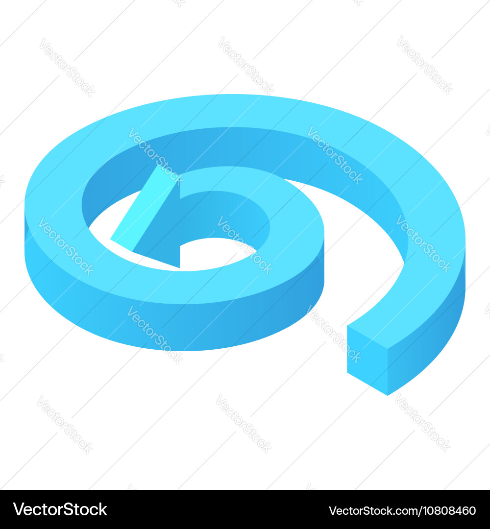 Circular arrow icon cartoon style Royalty Free Vector Image