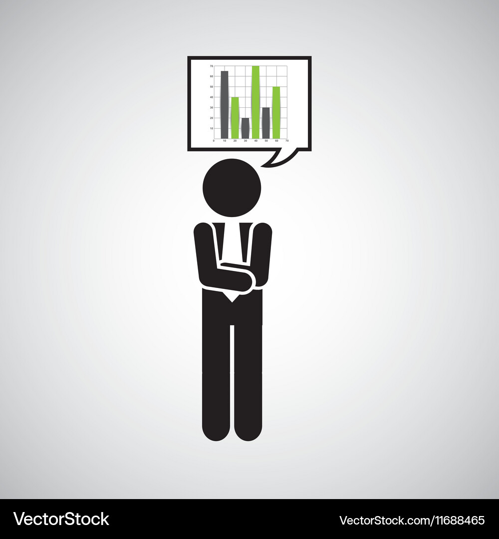 Concept stock exchange market graphics growth icon